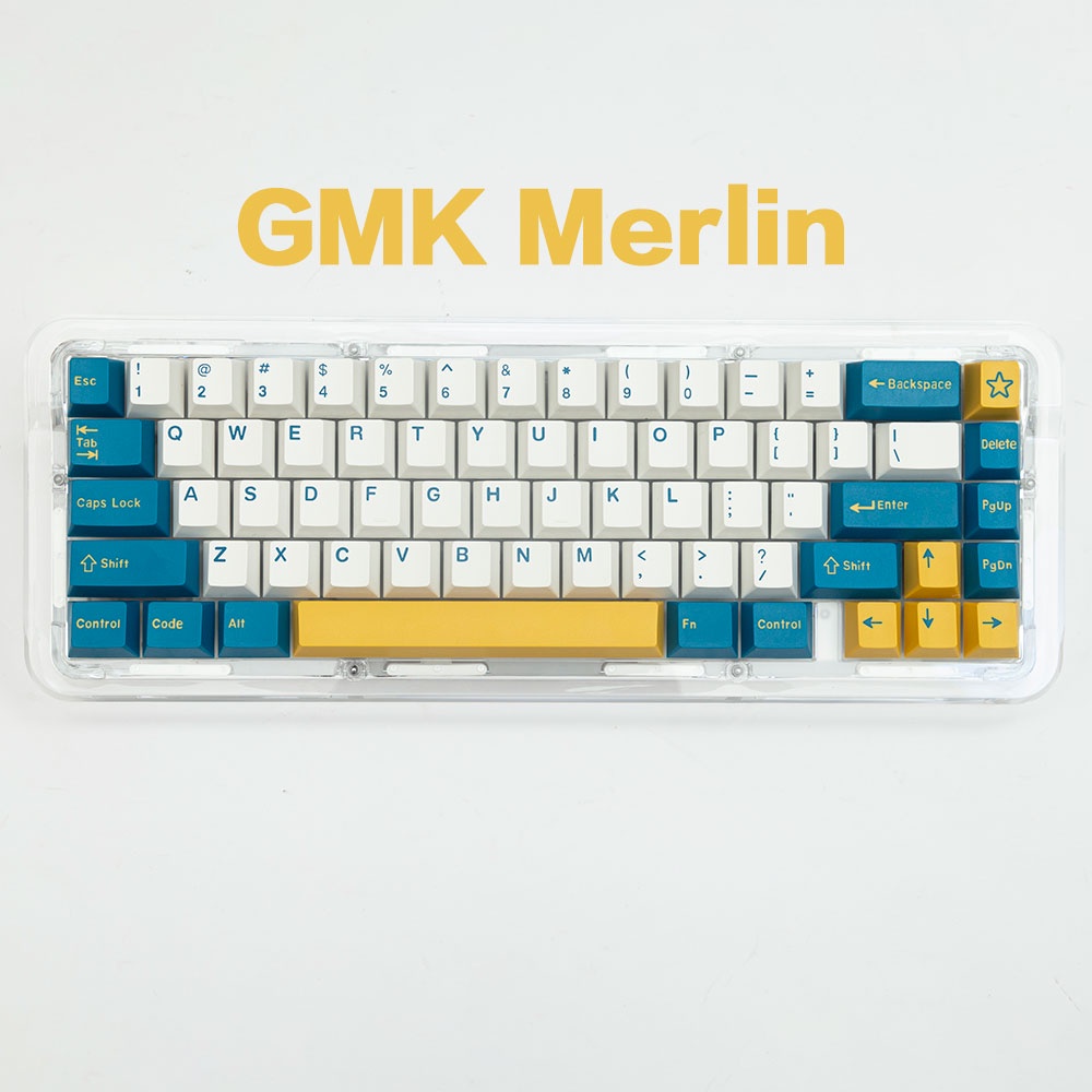 [173keys]Merlin keycaps Double shot Cherry profile PBT material ...