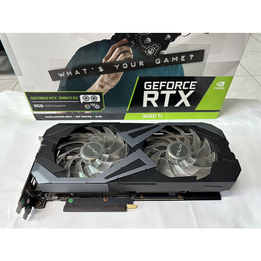 การ์ดจอ RTX 3060Ti 8GB Galax Ex 1 Click OC กรุณาอ่านรายละเอียดก่อนสั่งซื้อ - kjcomputerit - ThaiPick