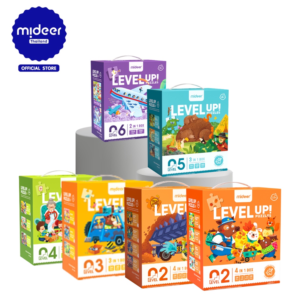 Mideer มิเดียร์ Level Up Puzzle จิ๊กซอว์เสริมสร้างพัฒนาการเรียนรู้รุ่น ...