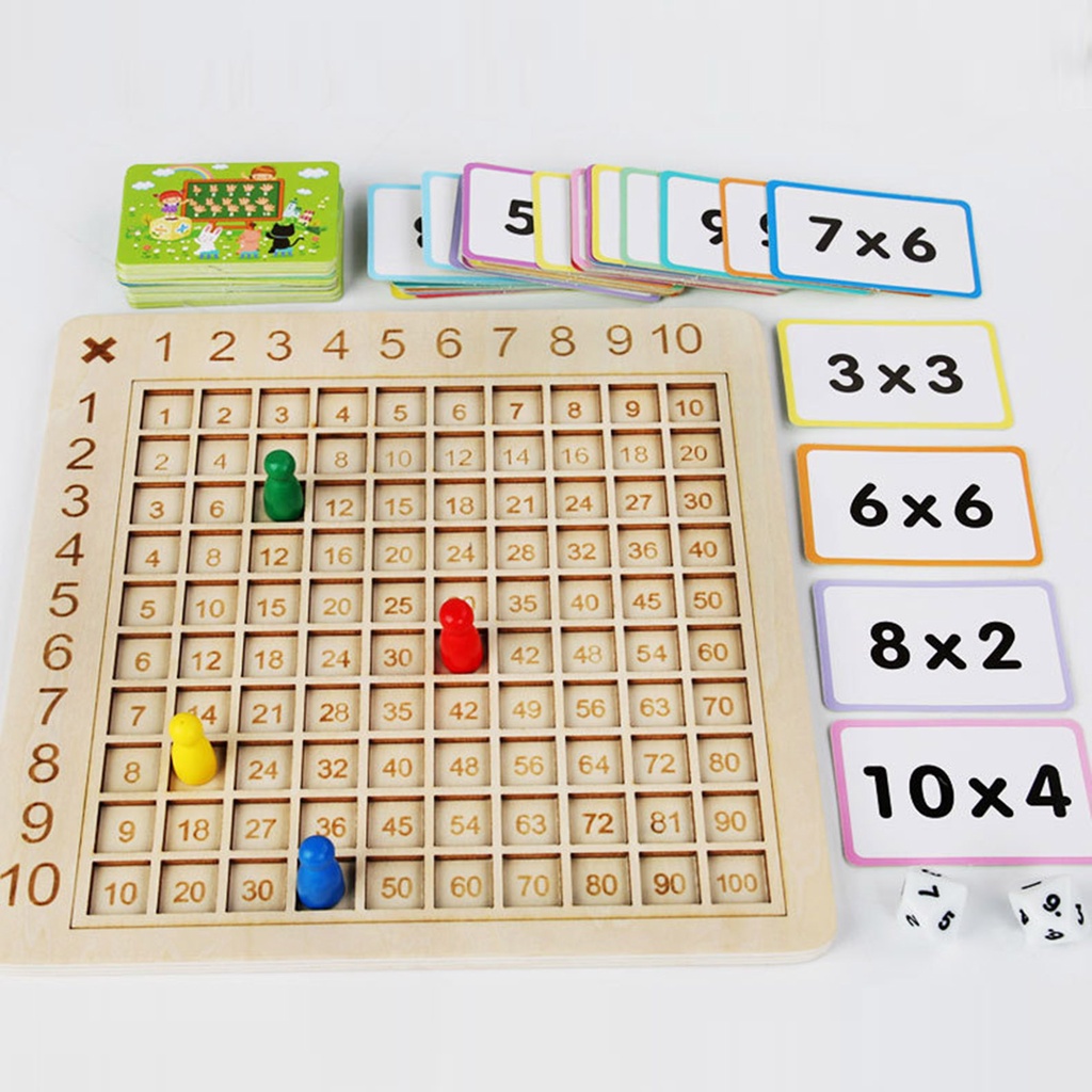 Montessori Multiplication Board Game Montessori Multiplication Game ...