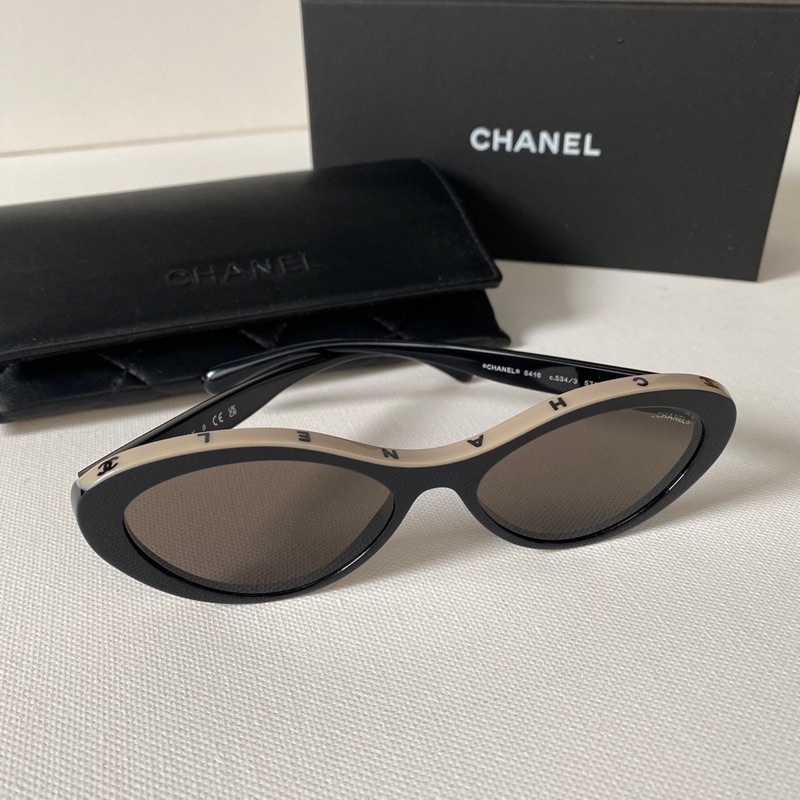 chanel sunglasses black | Shopee Thailand