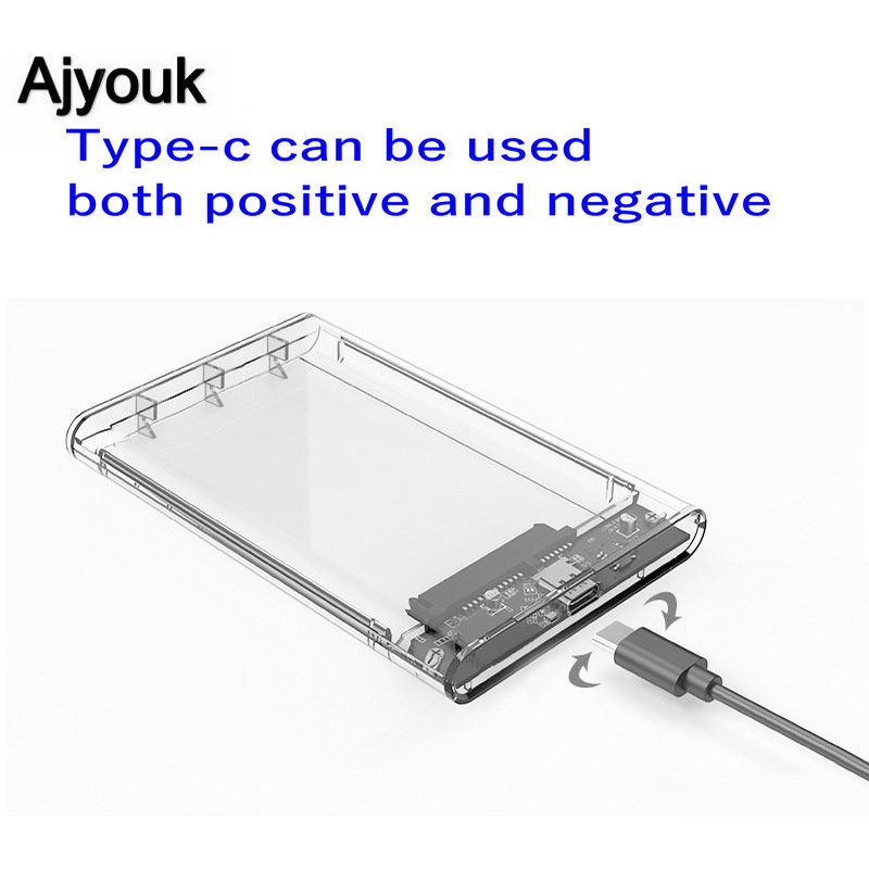 B10 pcs 2.5 "USB3.1 HDD Hard Disk Drive Case USB-C Type-C HHD External ...