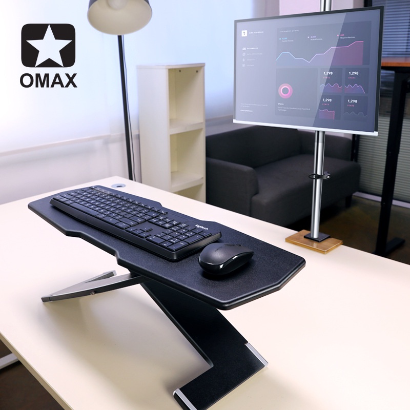 OMAXKeyboard Stand Desktop Adjustable Standing Office Computer Desk ...