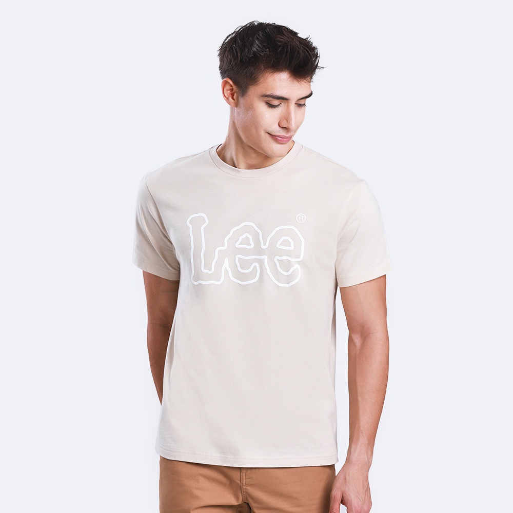 LEE เสื้อยืดแขนสั้น ทรง COMFORT รุ่น LE L1001106 สีเบจ ลี เสื้อยืด ...