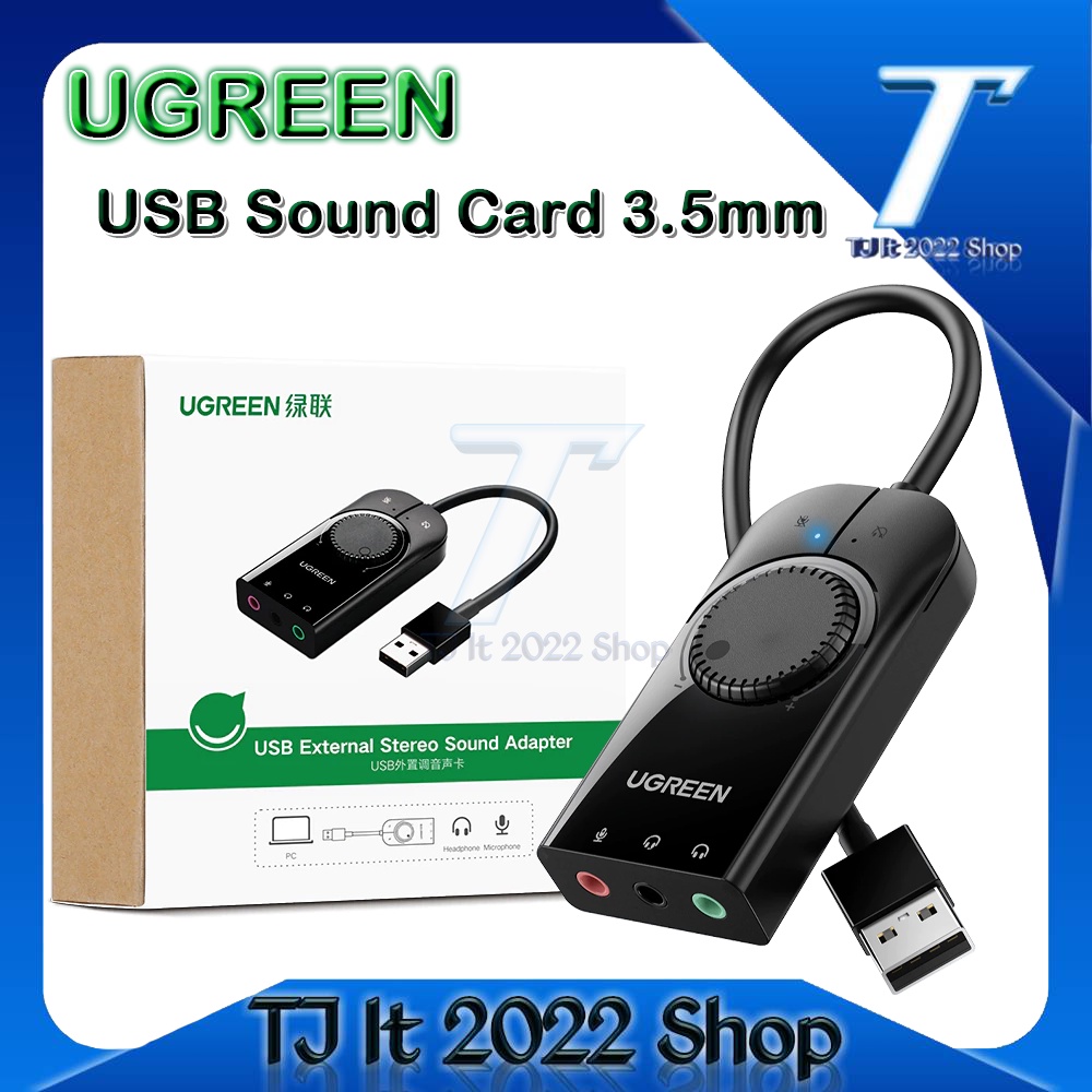 UGREEN External USB Sound Card 3.5mm Microphone Audio Adapter Sound ...