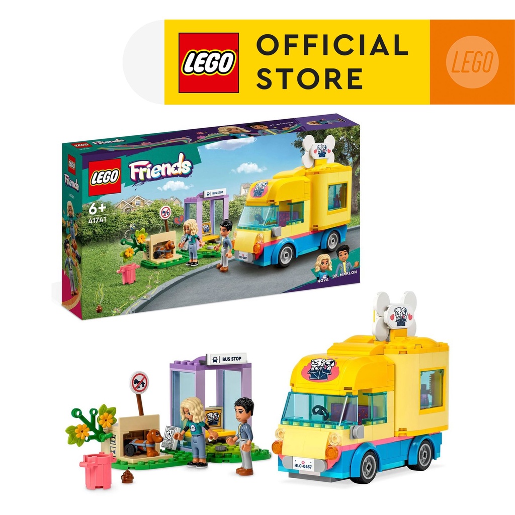 LEGO Friends 41741 Dog Rescue Van Building Toy Set (300 Pieces) - lego ...