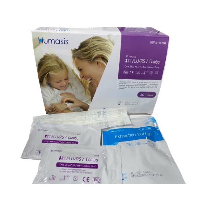 ชุดตรวจหา RSV / ไข้หวัดใหญ่ ป้ายจมูก แบ่งขายซองซิบ Nasal Swab RSV/FLU ...
