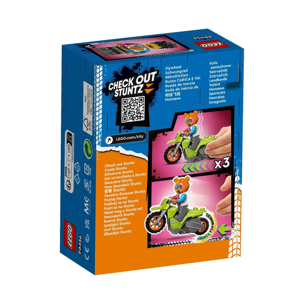 LEGO City 60356 Bear Stunt Bike Building Toy Set (10 Pieces) - lego ...