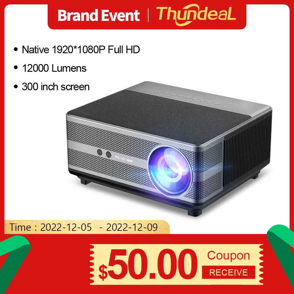 ThundeaL Full HD 1080P Projector TD98 WiFi LED 2K 4K Video Movie Smart ...