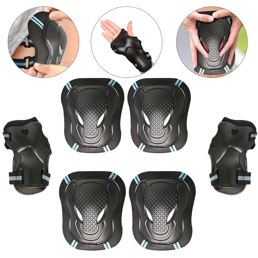 6 Sets of Roller Pads Knee Pads Elbow Sports Safety Adult Children ...