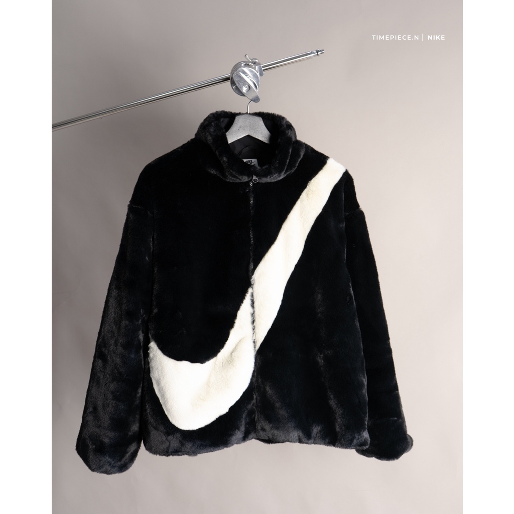 Nike NSW Swoosh FAUX FUR Jacket (DO3792, CU6559, DM1760) | Shopee Thailand