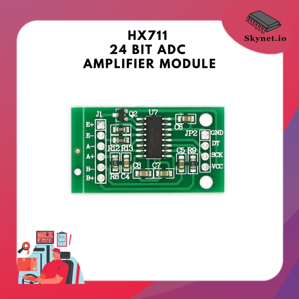 Hx711 24 Bit Adc Amplifier Module Shopee Thailand