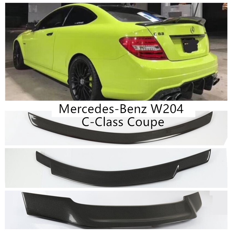 Carbon Fiber Spoilers For Mercedes Benz W204 C Class Coupe C63 C200 ...