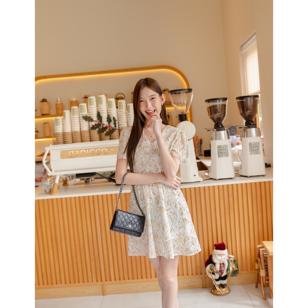 LABELLE รุ่น Lucy Dress เดรสสั้น ชีฟอง ใส่ทำงาน คาเฟ่ สวยหรู - labelle ...