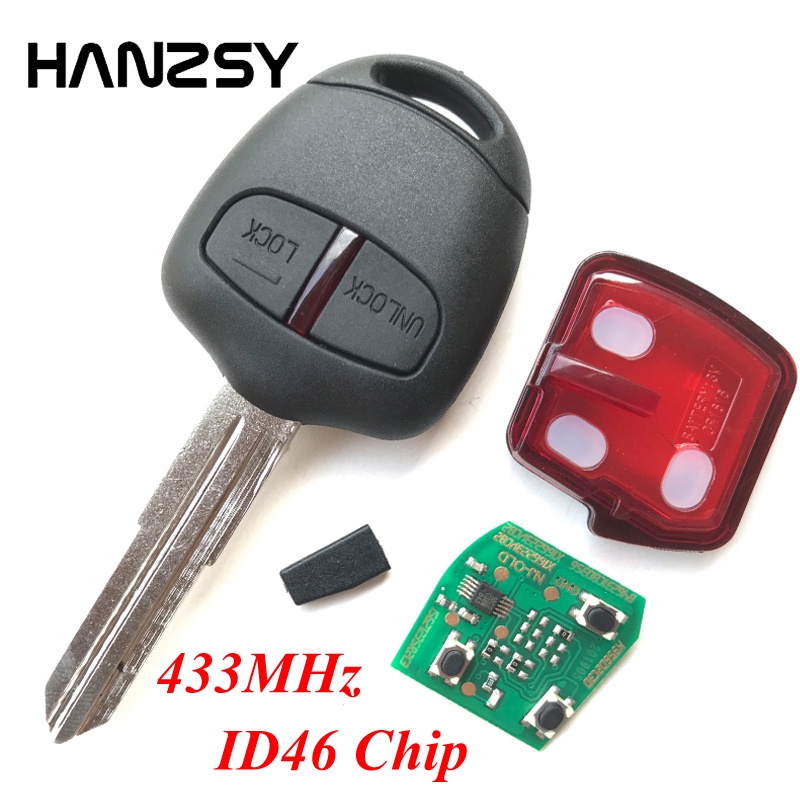 2 Button Remote Key For Mitsubishi Triton Pajero Lancer Outlander ...