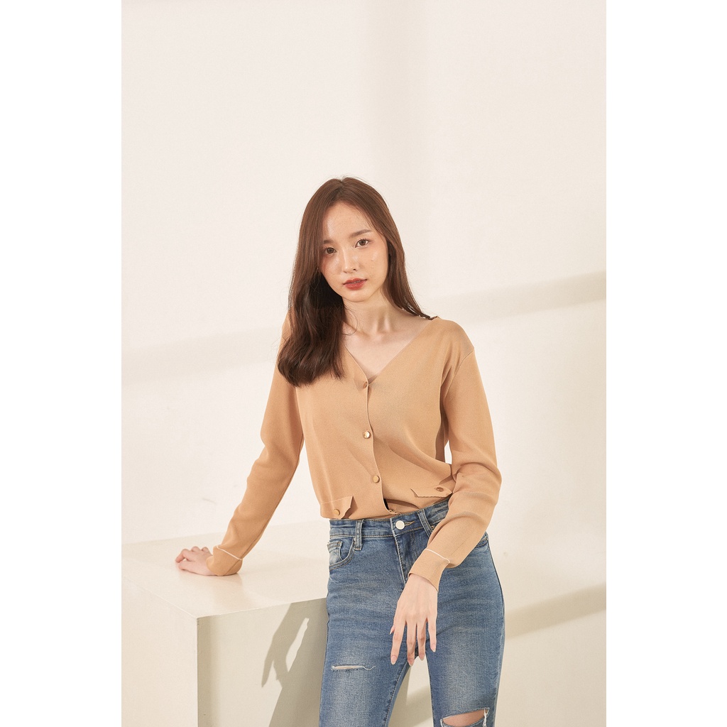 Miles Cardigan เสื้อคาร์ดิแกนผ้าไหมพรม Miladi - miladi_brand - ThaiPick