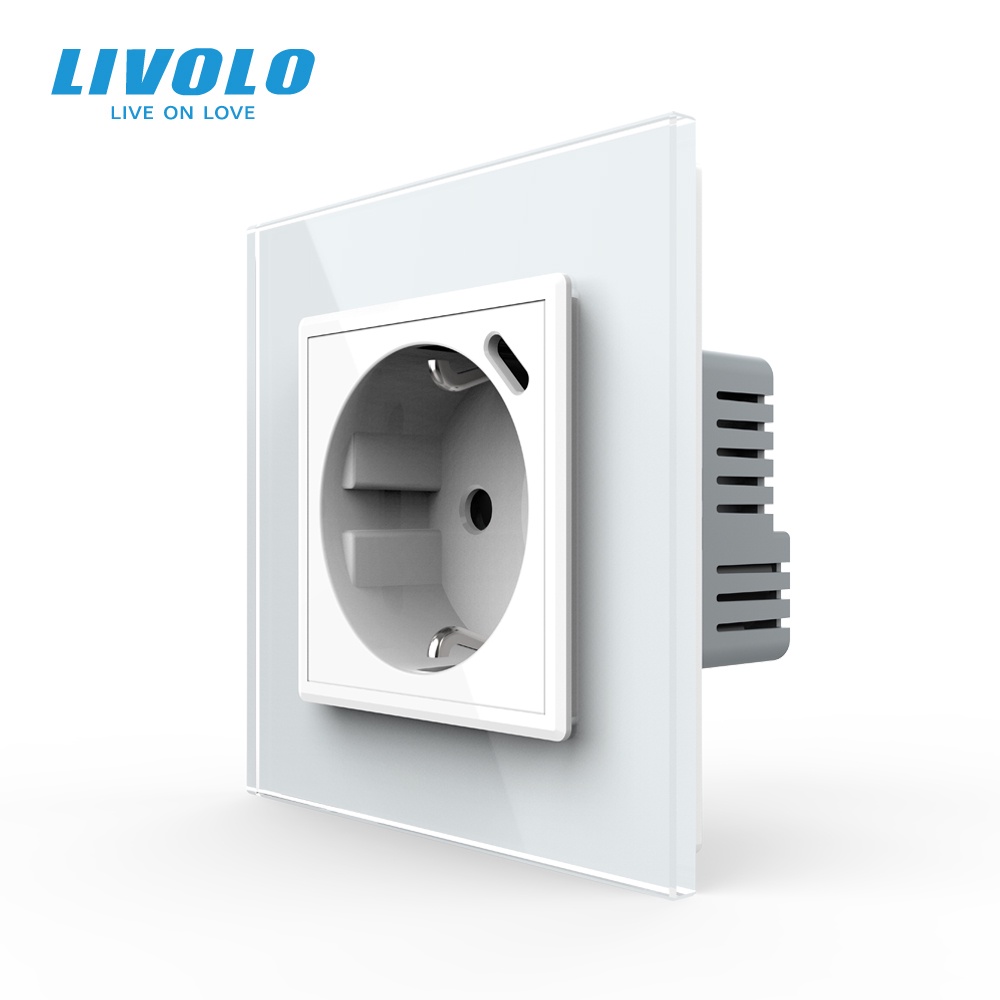Livolo Eu Standard Wall Power Socket Plug With 18w Type C 16a ,fast Phone Computer Charge ...