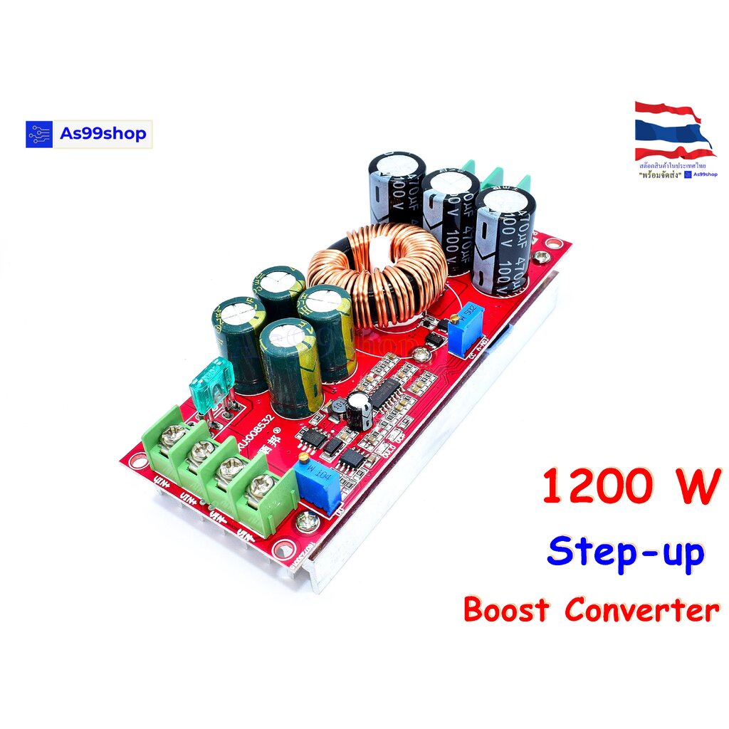 1200W 20A DC Converter Boost Power Supply Module Input 10-60V Output 12 ...