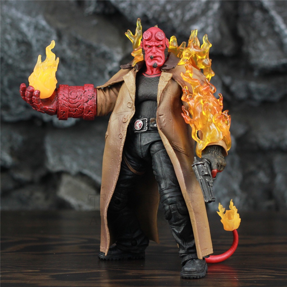 Smoking Hellboy 7" Action Figure Samaritan Hand Gun Anung Un Rama Son ...