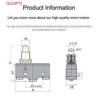 [LLDPT] LXW5-11M Travel Switch button Limit Switch 3 Screw Terminal ...