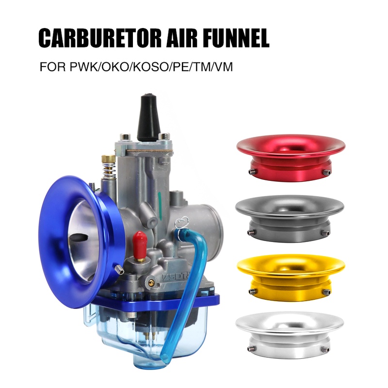 50/55mm carburetor velocity stacks air filter cup funnel Trumpet CNC ...