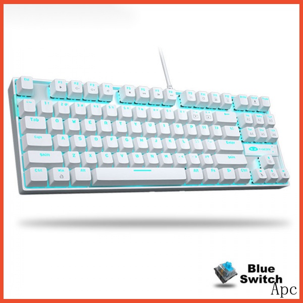 MK-star Mechanical Gaming Keyboard Blue Switch 87 Keys Anti-Ghosting ...