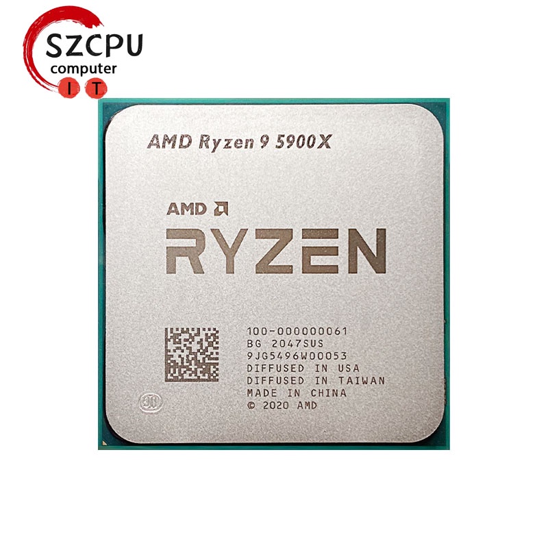 AMD Ryzen 9 5900X R9 5900X 3.7 GHz Twelve-Core 24-Thread CPU Processor ...