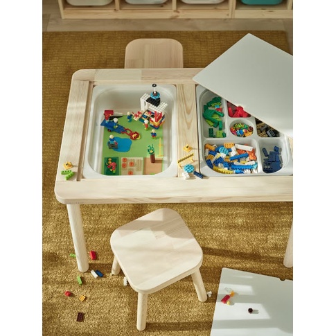 IKEA FLISAT ฟลิแซท โต๊ะเด็ก โต๊ะ โต๊ะไม้ ขนาด 83x58 ซม - littlecavy ...