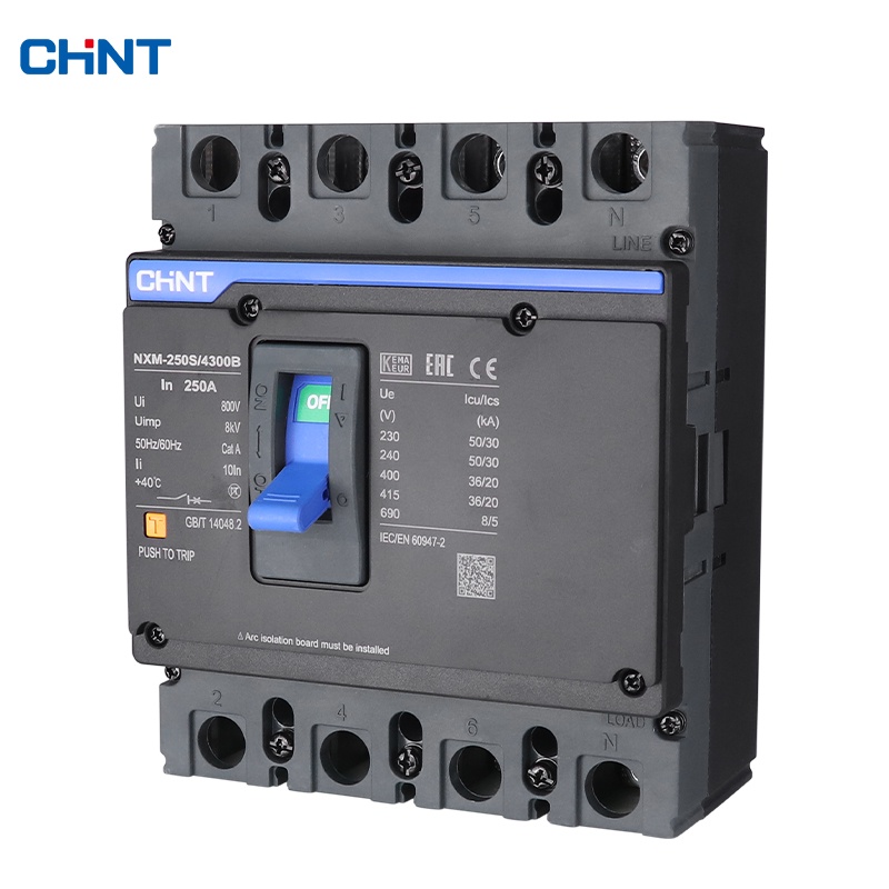 CHINT MCCB รุ่น NXM-250S/4300B 4P 35kA โมลเคสเซอร์กิตเบรกเกอร์ เบรกเกอร์ตัดไฟ โมลเคส อุปกรณ์ ...