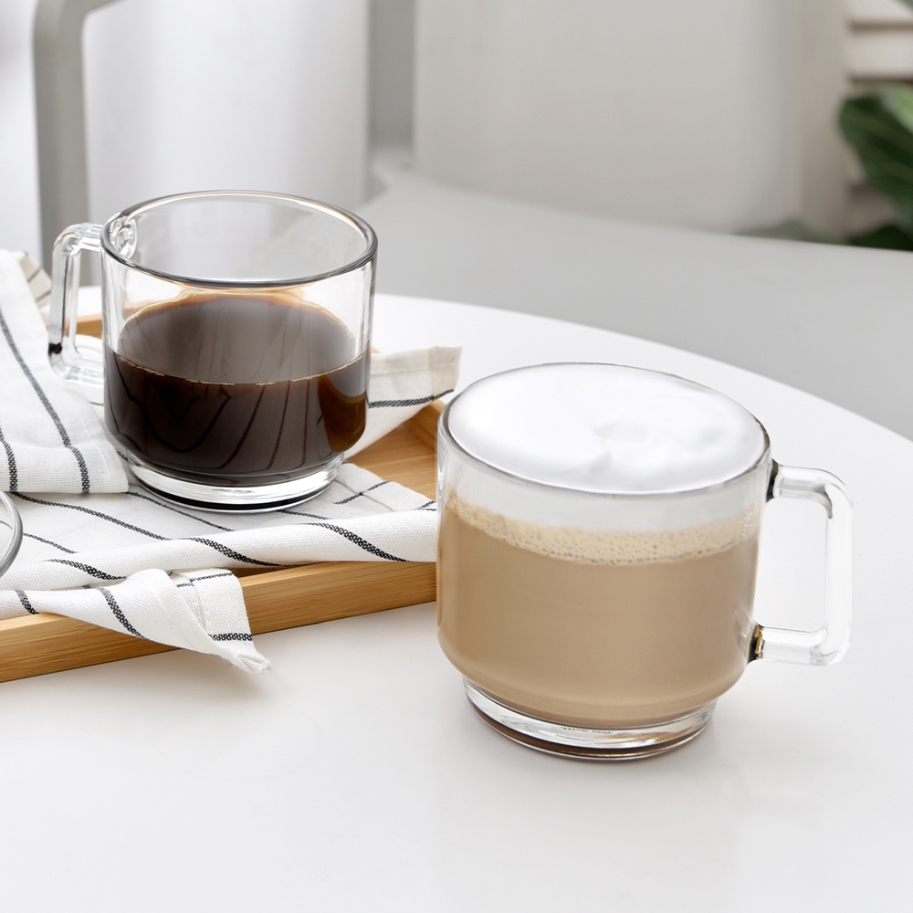 OCEAN แก้วกาแฟ STACK NOIR COFFEE MUG 485 ML. (Pack of 2) | Shopee Thailand