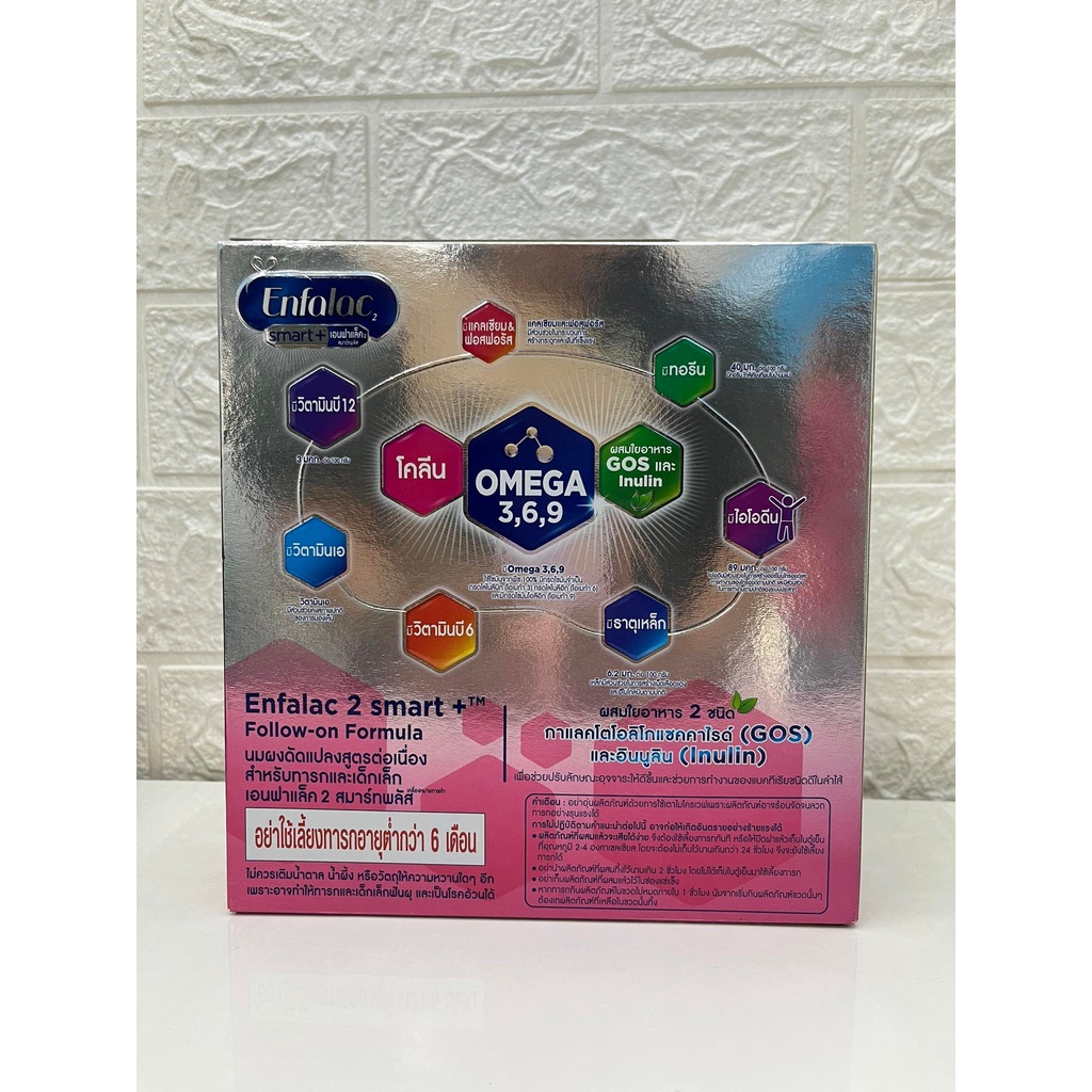 นม เอนฟาแล็ค สมาร์ทพลัส นมผง เด็ก นม enfa สูตร2 225 กรัม Enfalac Smart+ ...