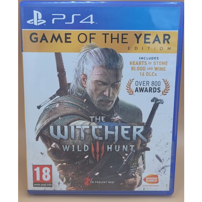 (มือสอง) มือ2 เกม ps4 The Witcher 3 Wild Hunt Game of the Year แผ่นสวย ...