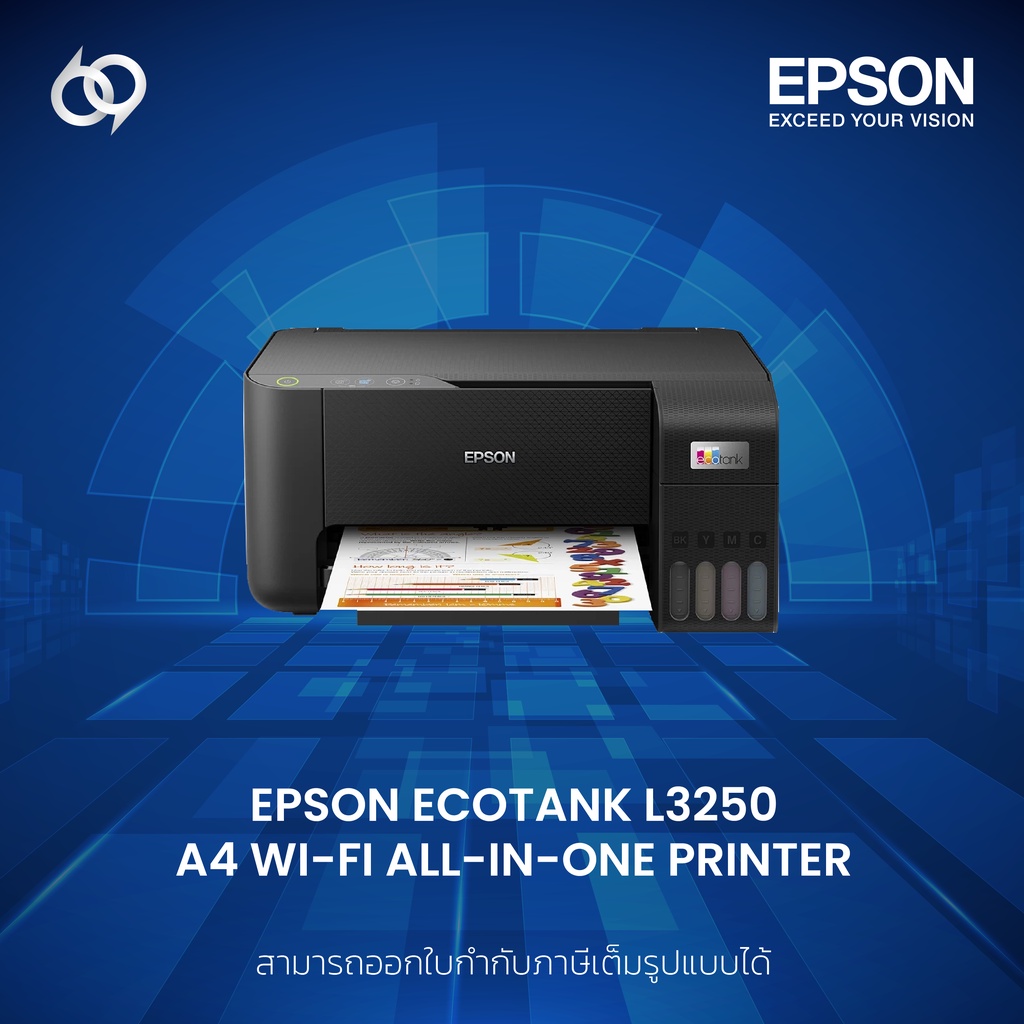 Epson EcoTank L3250 A4 Wi-Fi All-in-One Ink Tank Printer (L3250 ...