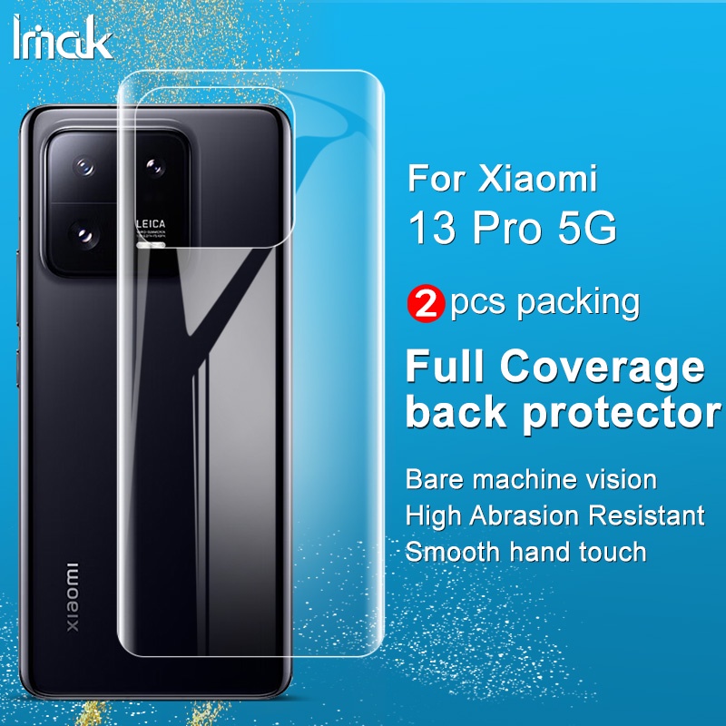 Imak Xiaomi Mi 13 Pro 5G 3D TPU นิ่ม ด้านหลัง ฟิล์ม ครอบคลุมเต็มรูปแบบ ไฮโดรเจล ฝาหลัง ป้องกัน ...