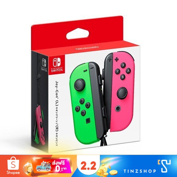 NSW NINTENDO SWITCH JOY-CON CONTROLLERS (NEON GREEN NEON PINK) (เกม Nintendo Switch) - classic ...