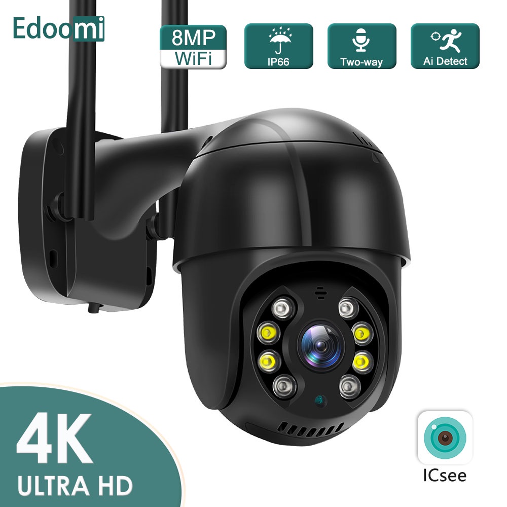 4K WiFi IP Camera Outdoor Wireless Video Surveillance 5MP Dome Cam ...