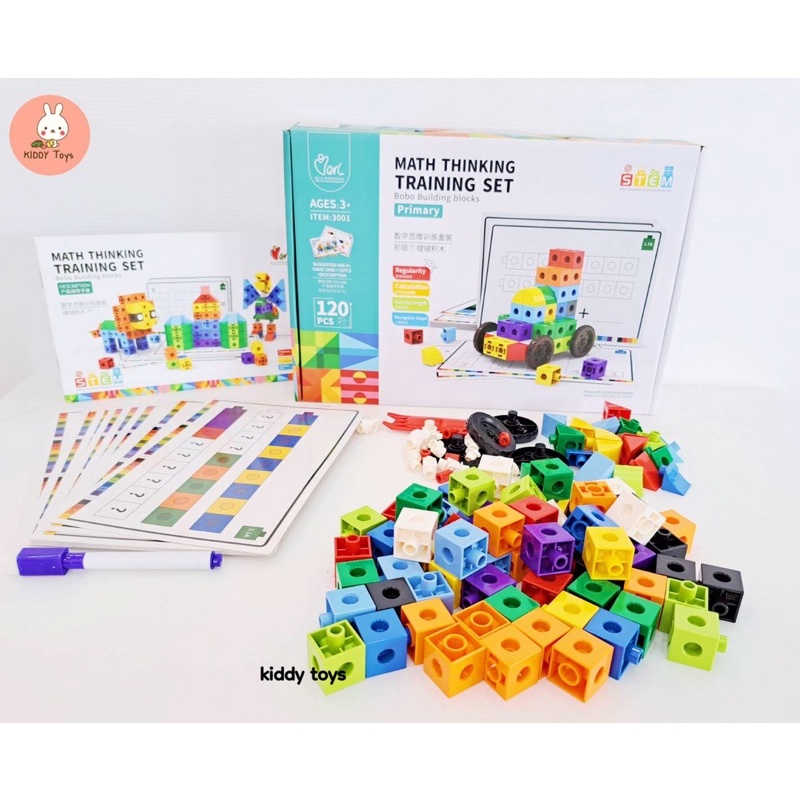 Math Thinking Training Set Bobo Building Blocks 120 PCS | Shopee Thailand