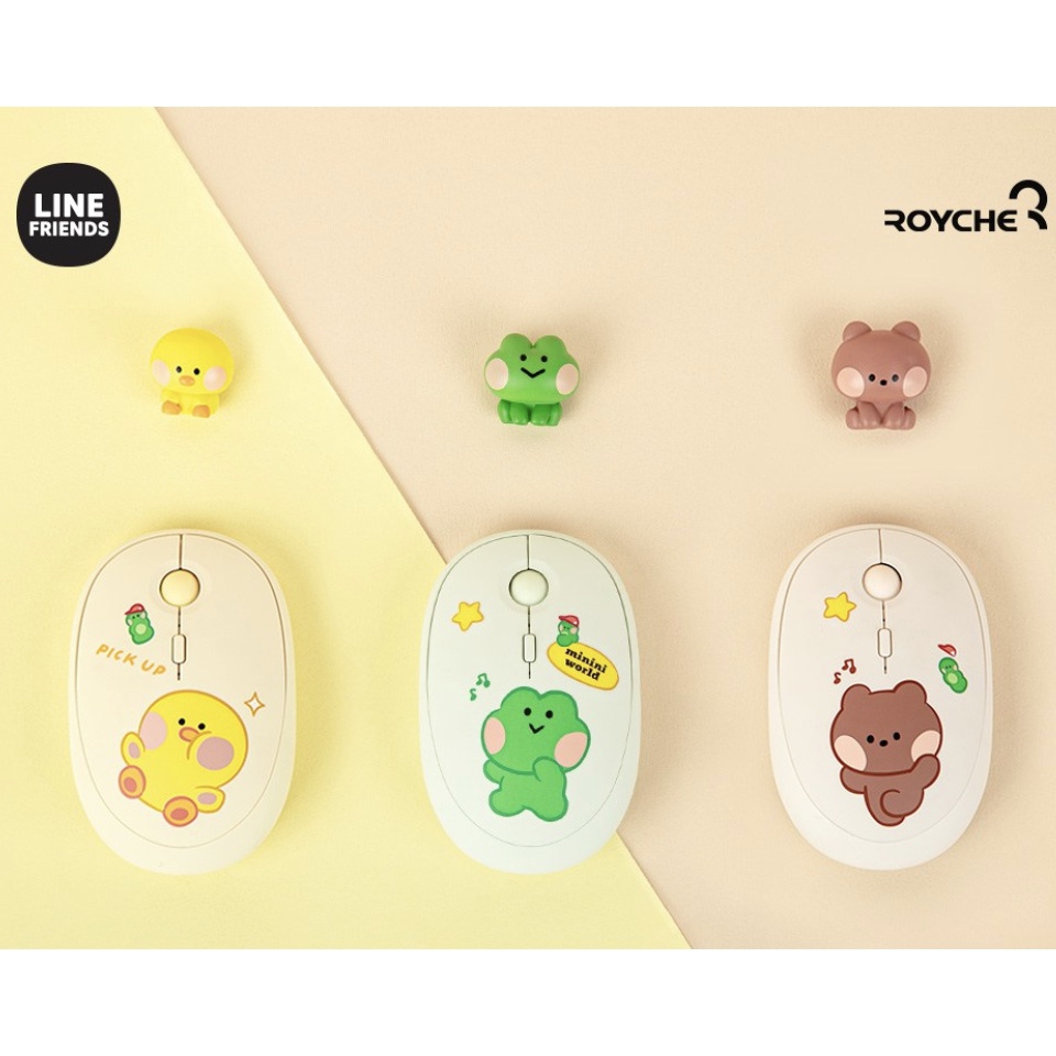 Line Friends / minini Multi-pairing 3 in 1 bluetooth mouse usb connect royche cute wireless ...