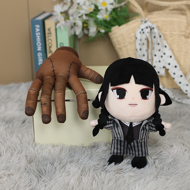 Hot 25cm Addams Family Thing Plush Doll Wednesday Cartoon Plush Toy ...