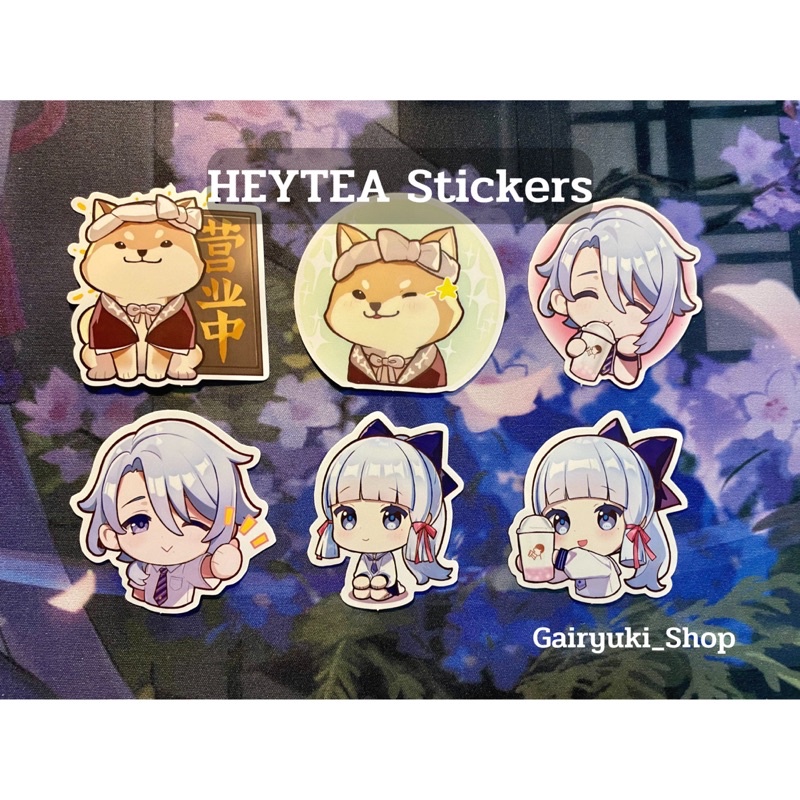 [ พร้อมส่ง] Ayato & Ayaka Sticker Set - Genshin impact | Shopee Thailand