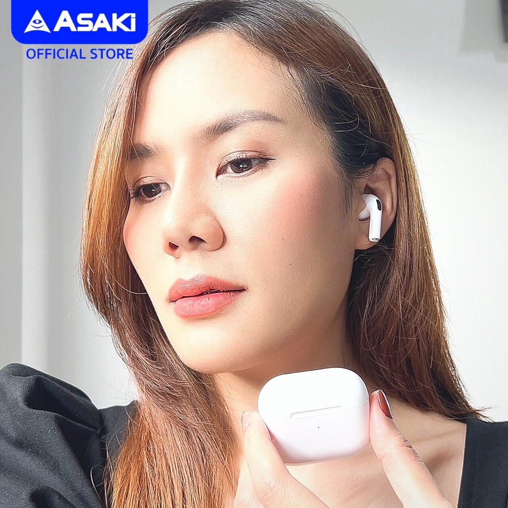 เหลือ 324 ทักแชท Asaki Bluetooth Earphone หูฟังบลูทูธ หูฟังไร้สาย TWS BT5.0 เบสหนัก รุ่น AK ...