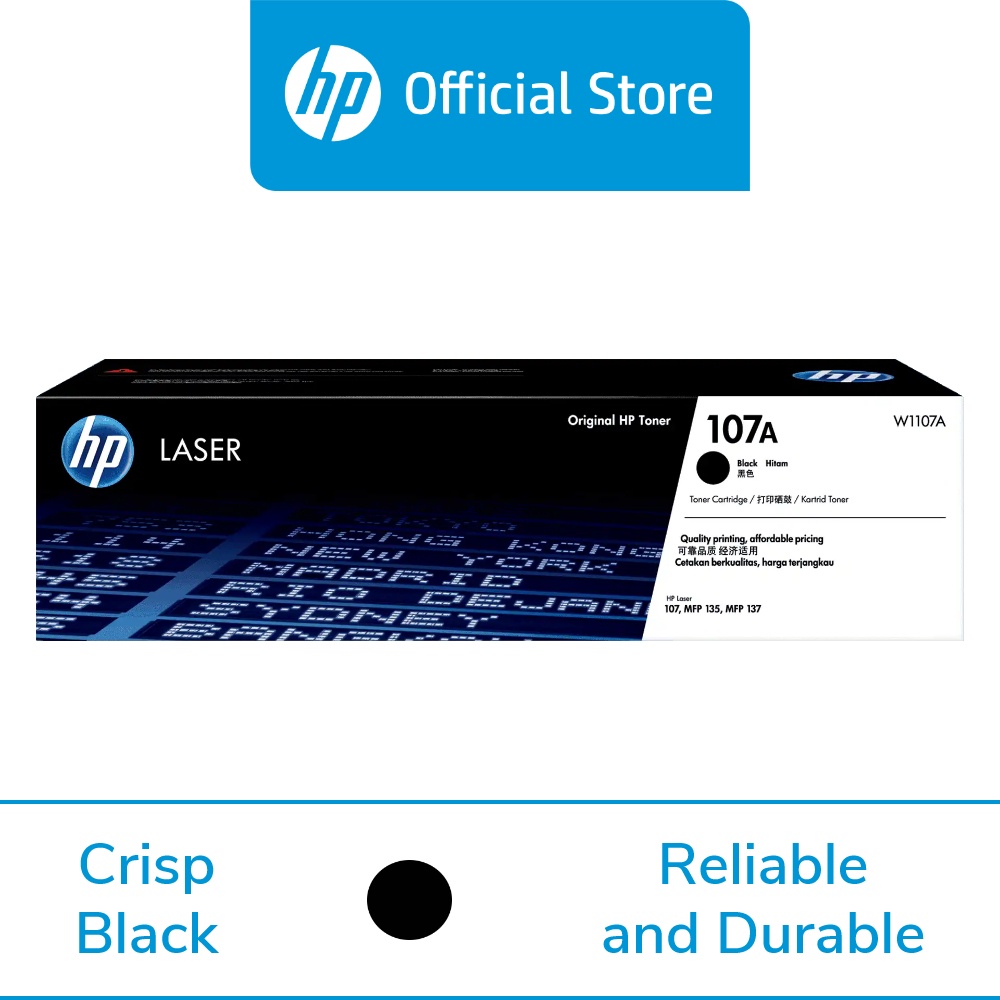 HP 107A Black Original Laser Toner Cartridge (W1107A) | Shopee Thailand