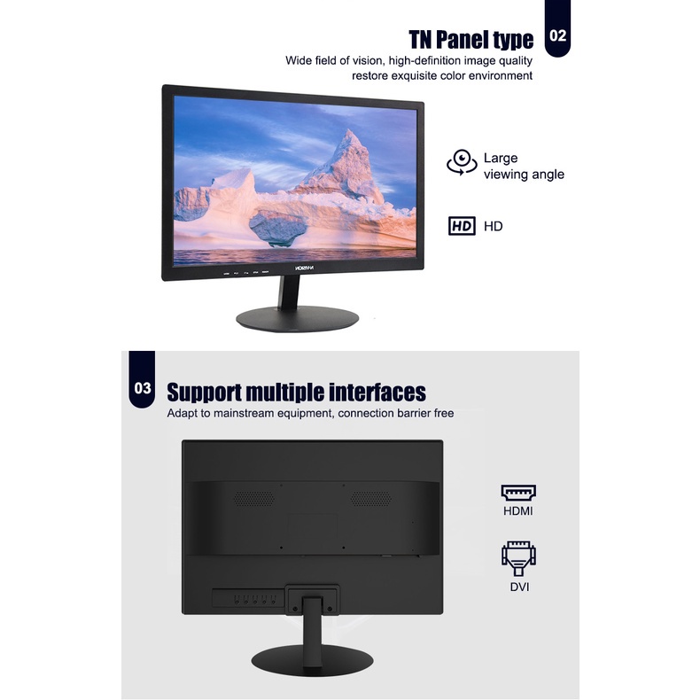 NVISION 19" LED Monitor N190 MOUNTABLE and WIDESCREEN MONITOR | Shopee ...