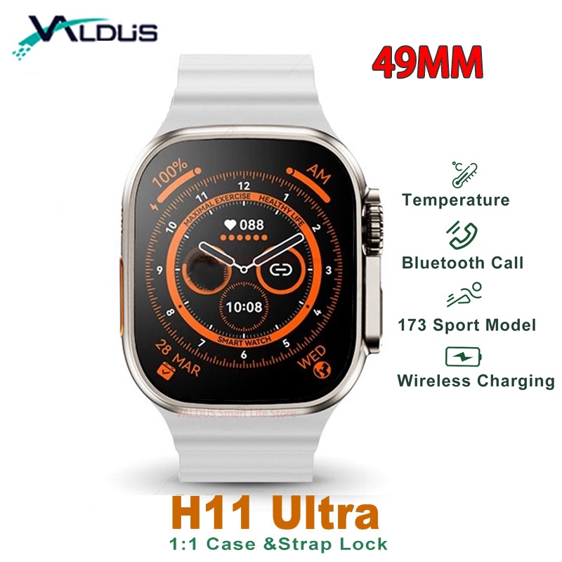 Smart Watch H11 Ultra 1:1 Case Real Screw 49mm IWO Series 8 Bluetooth ...