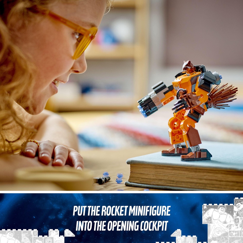 LEGO Super Heroes Marvel 76243 Rocket Mech Armour V29 ( 98 pieces ...