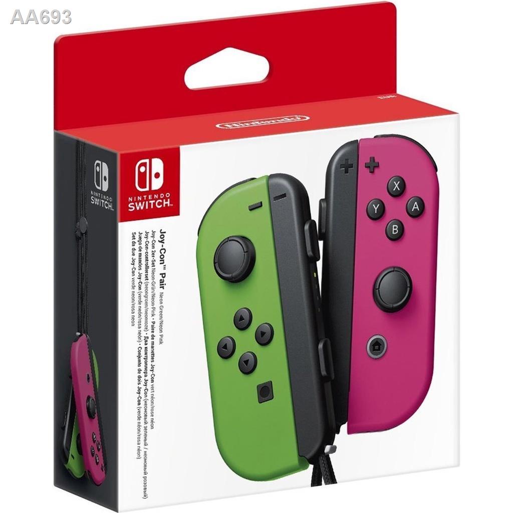 NINTENDO SWITCH JOY-CON CONTROLLERS (NEON GREEN/ NEON PINK) | Shopee ...