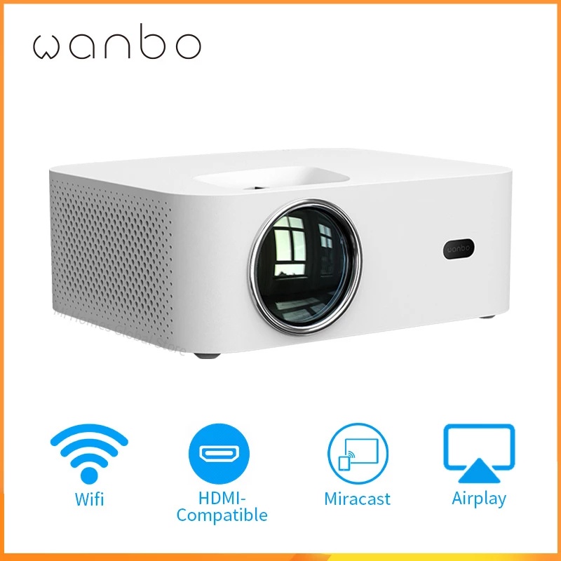 Wanbo X1 Projector Mini LED Projector WIFI 1280*720P No Android Support ...