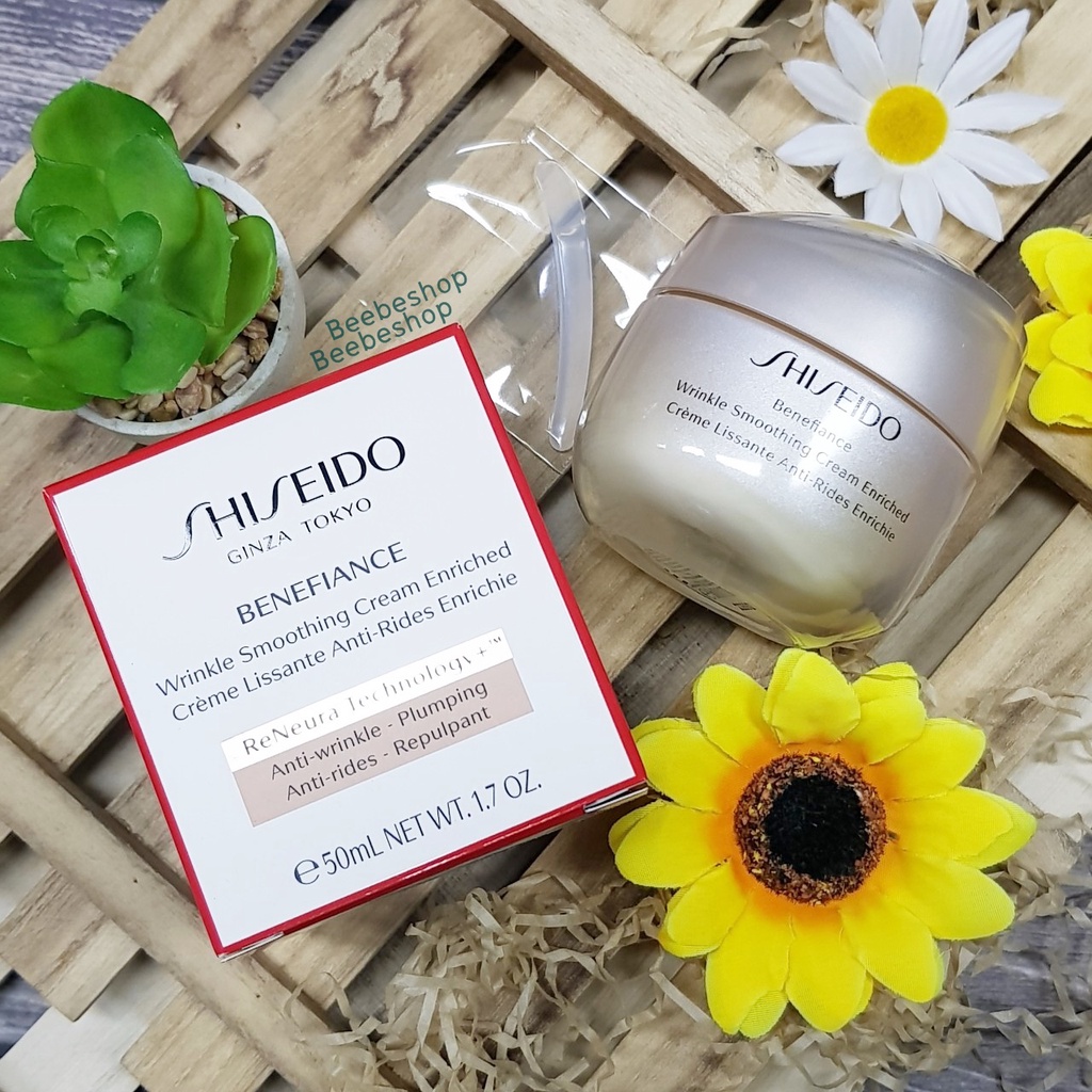 Shiseido Benefiance Wrinkle Smoothing Cream Enriched 50ml ผลิต 092022 ...