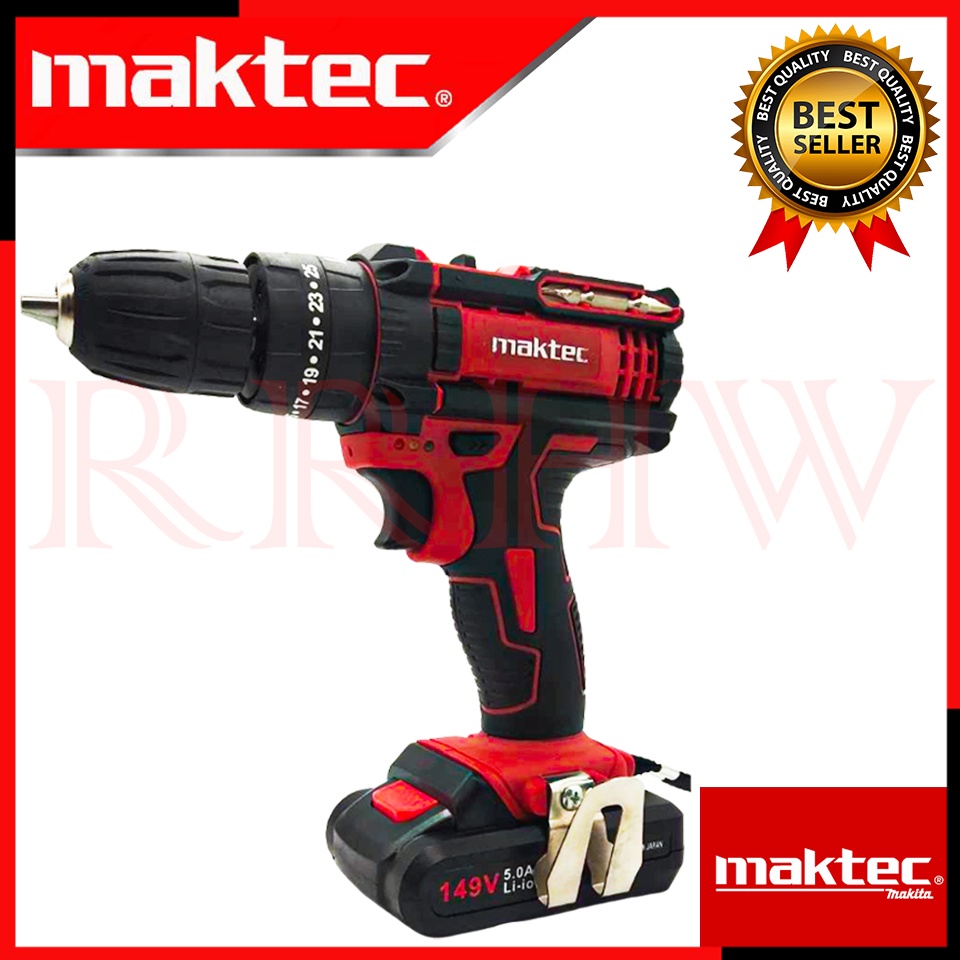 MAKTEC สว่านไร้สาย 149V 3ระบบ สว่าน สว่านไฟฟ้าไร้สาย เจาะกระแทก (งานเทียบ) การันตีสินค้า ...