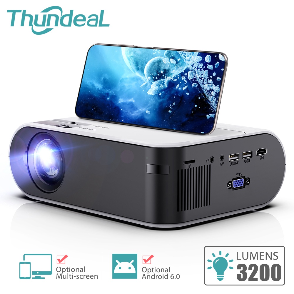 ThundeaL Mini Projector TD60 Portable Home Cinema for Full HD 1080P ...